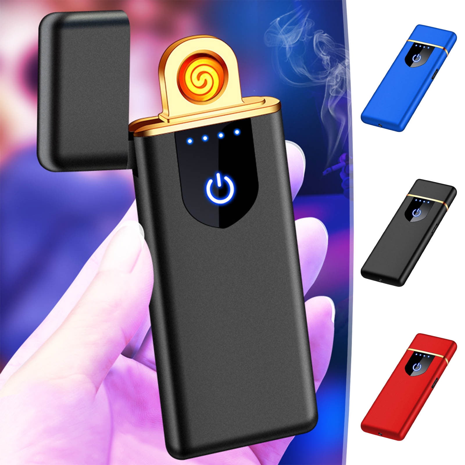 mtvxesu Usb Charging Rechargeable Flameless Lighter, Screen Induction ...