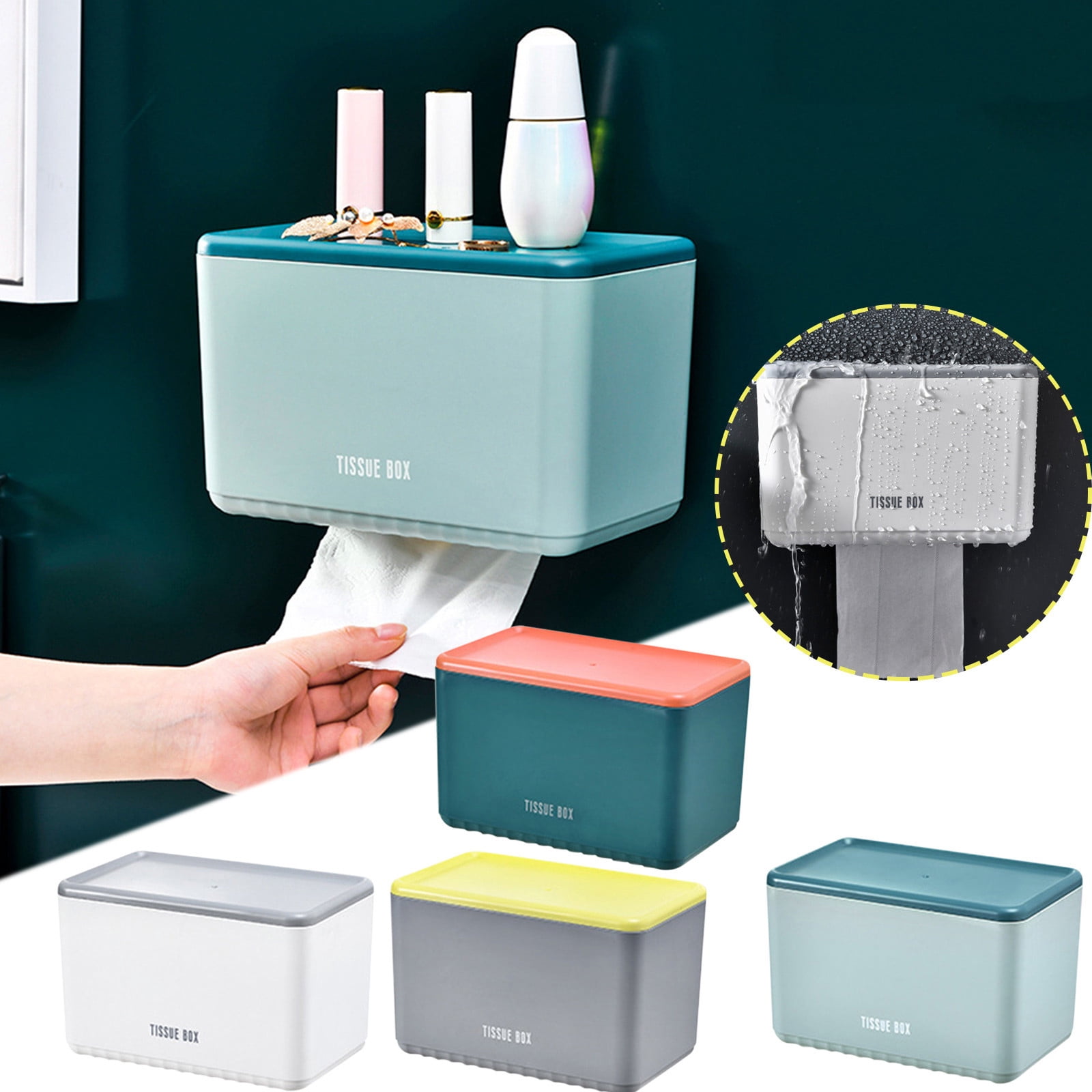 mtvxesu Wall Organization, Toilet Tissue Box Free Punch Toilet Paper ...