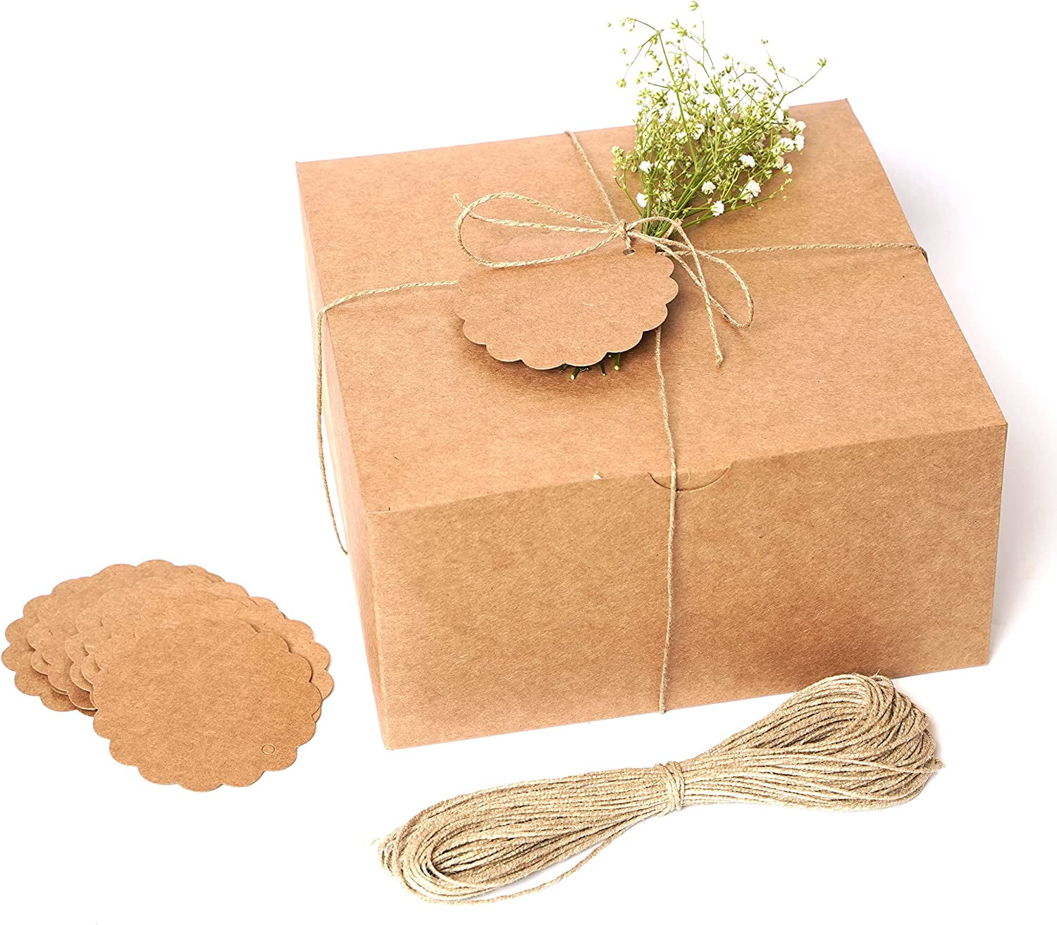 15 Pcs Packing Box The Gift Boxes Bulk Kraft Paper Candy Container ...