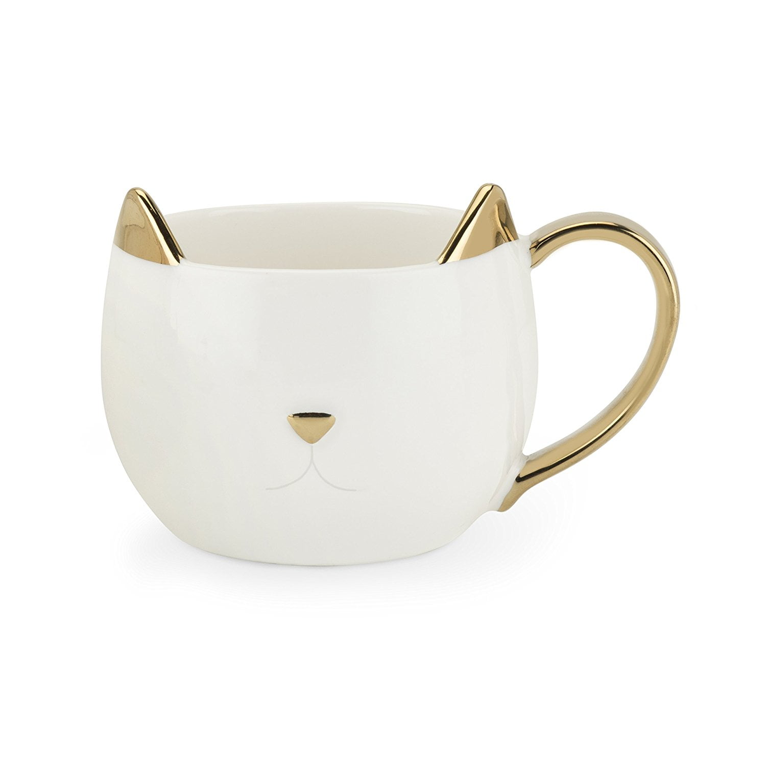 mug, Chloe White Cat insulated funny tea cute ceramic coffee mug ...