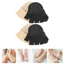Walbest Ladies Ultra Short Breathable Five Toe Separator Open Toe Socks ...