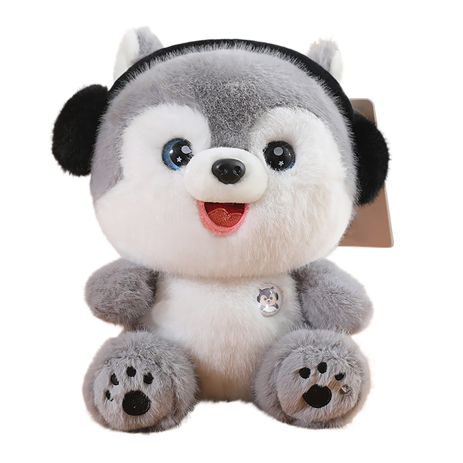 multicolor Giant Husky Plush Toy 20 Inch Huge Stuffed Animal Soft Plush ...