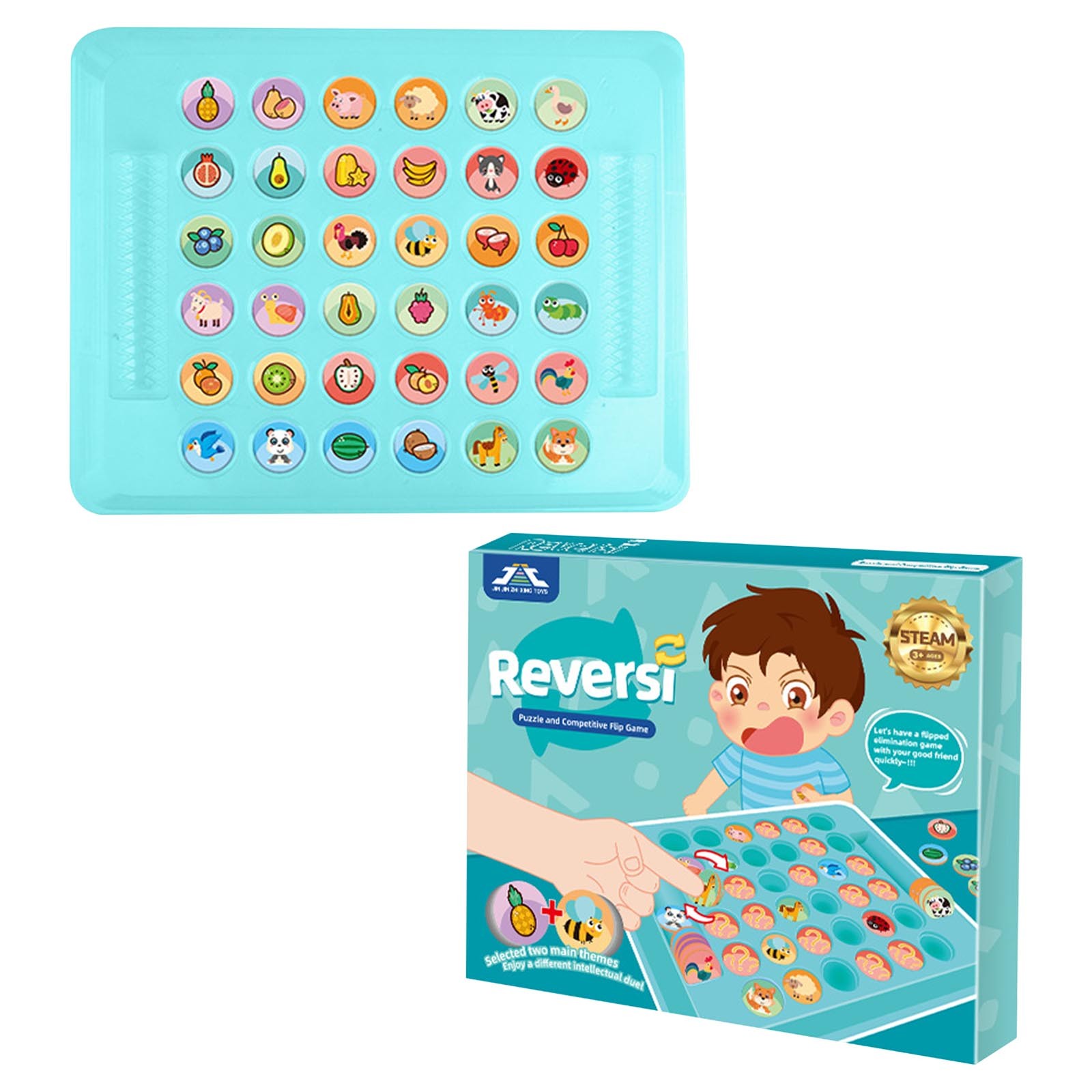 multicolor Memory Matching Game Flip Chess Board Game For Kids 36 ...