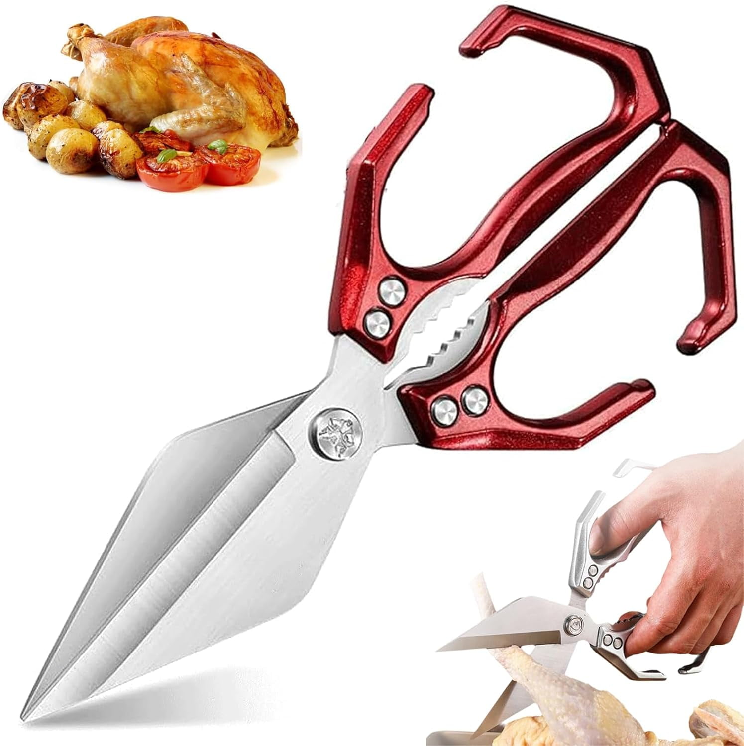 multifunctional heavy-duty kitchen shears, Poultry Shears with ...