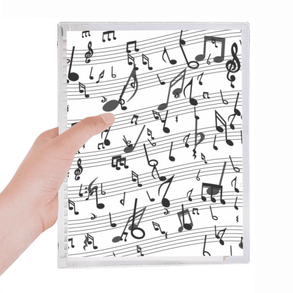 multiple music 5-le staff green notebook loose diary refillable journal ...