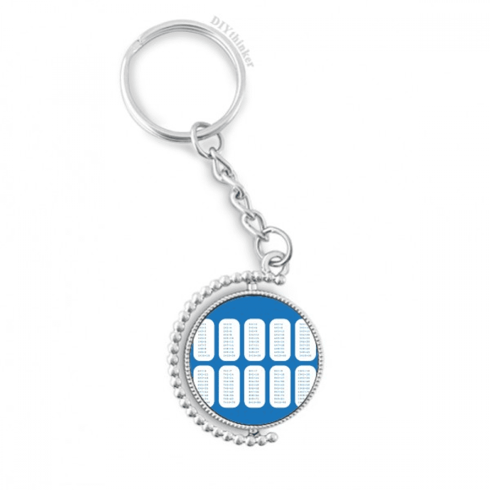 multiplication table number study math rotatable keyholder disc ...