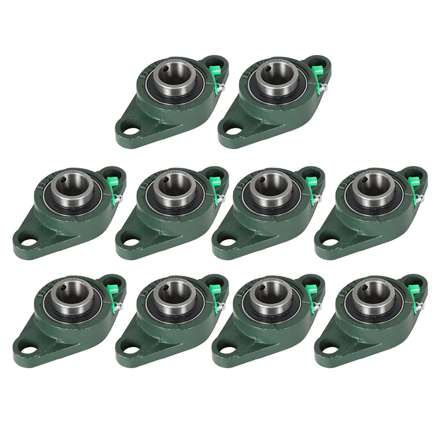 munirater 10PCS UCFL205-16 1in Bore 2 Bolt Pillow Block Flange Bearing Self Alignment - Walmart.com