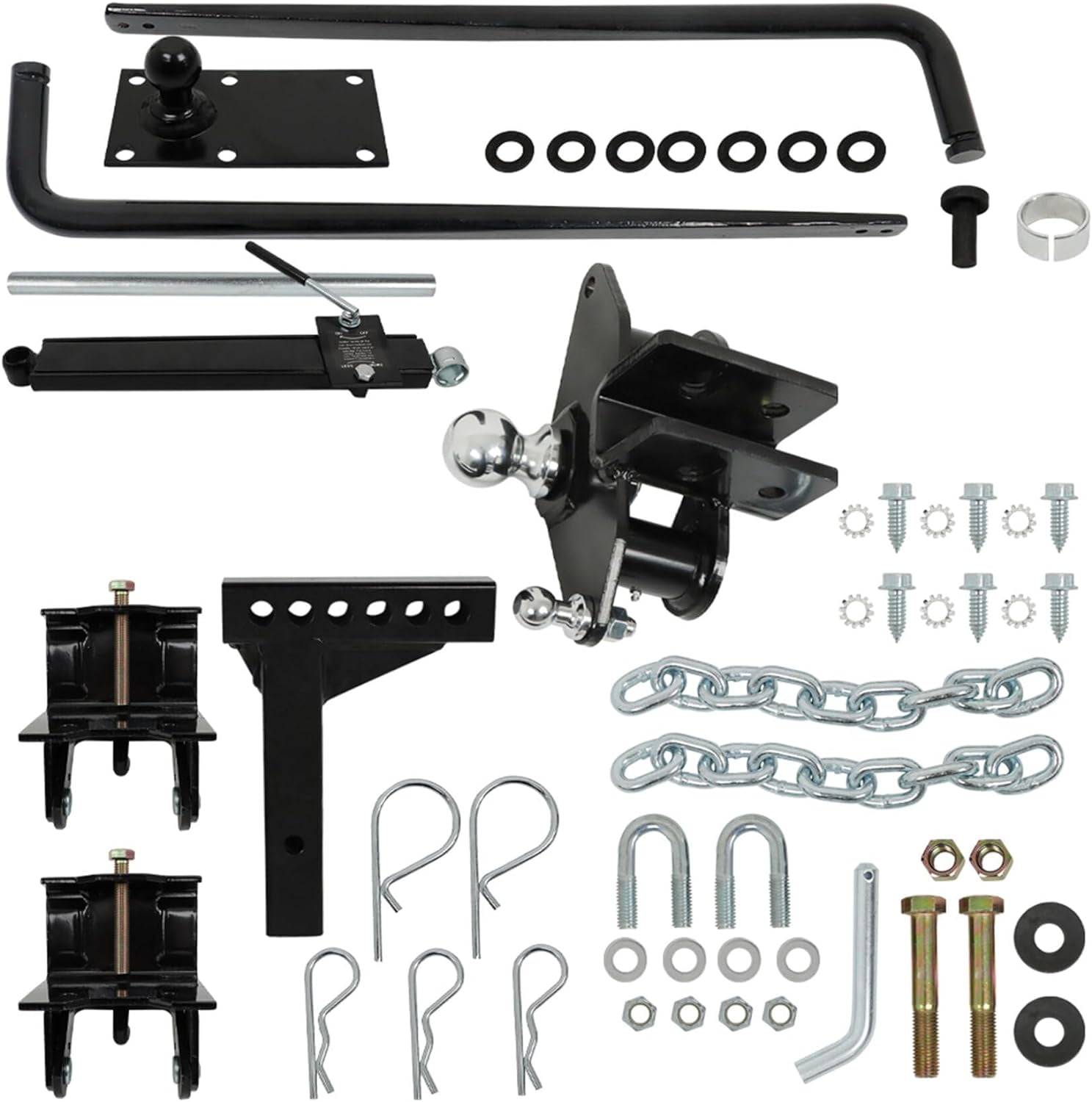 munirater 1200lb RV Weight Distribution Hitch with Adjustable Sway ...