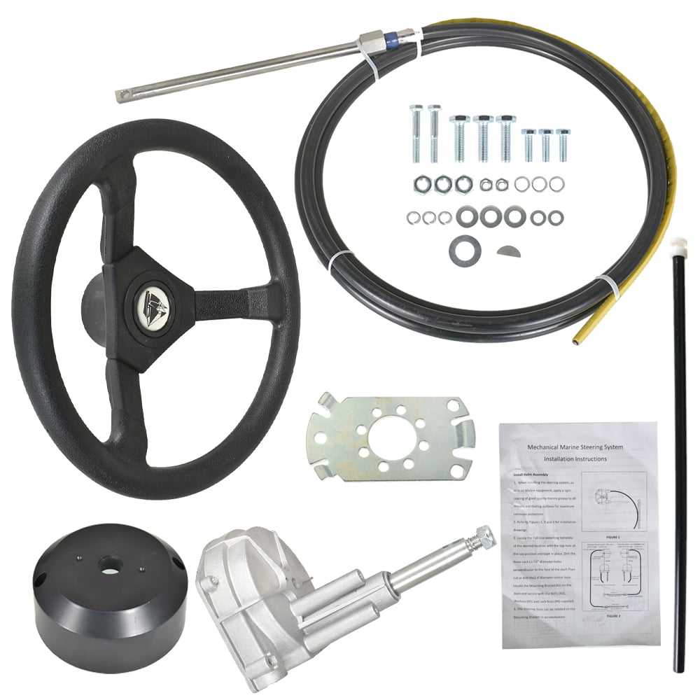 munirater 13 Feet Boat Rotary Steering System Outboard Kit SS13713 ...