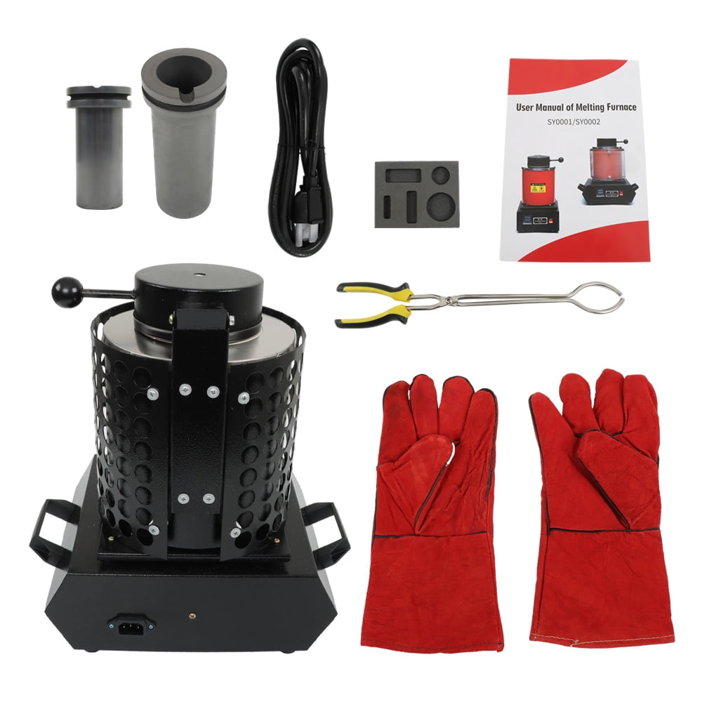 munirater 1400W 1100 °C / 2000°F 110v Gold Electric Digital Smelting Furnace 1+3 KG - Walmart.com