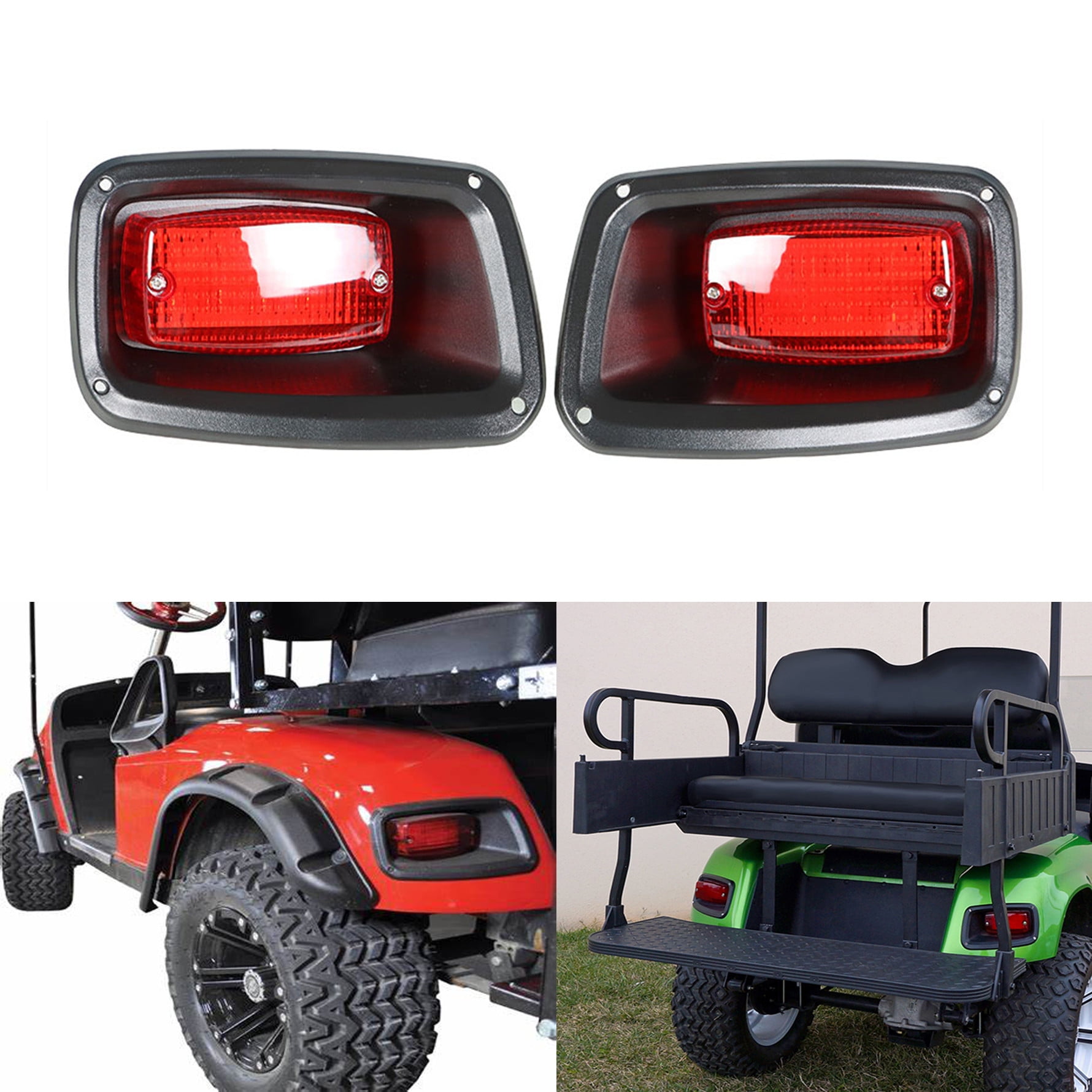 munirater 2 - Pack 12 Volt Golf Cart LED Rear Taillights Replacement ...