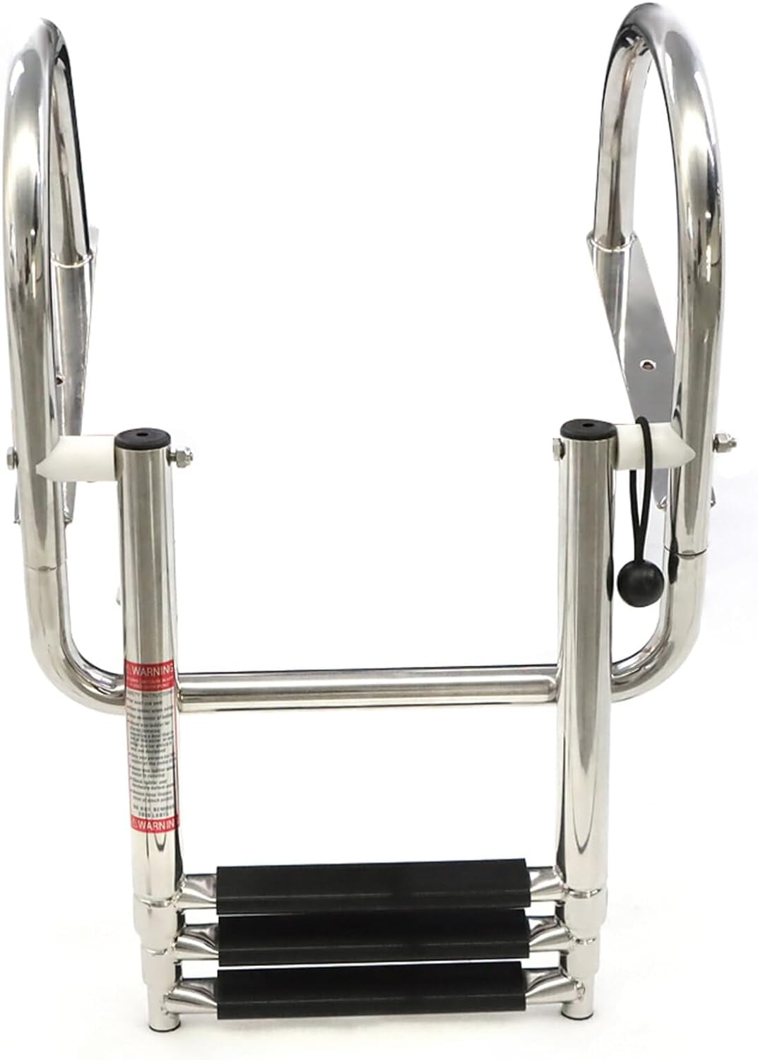 munirater 3 Steps Stainless Steel Pontoon Boat Ladder with Pedal Hand ...