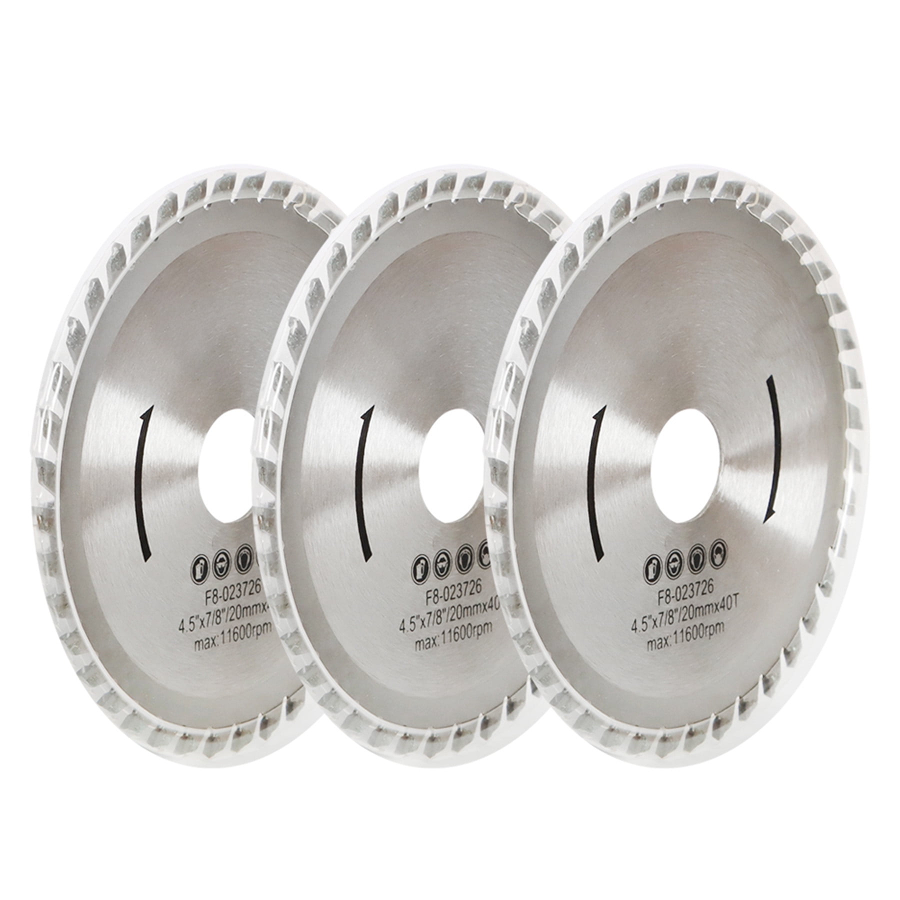 munirater 3PCS Angle Grinder Blades 4.5 in x 7/8 in 40 Tooth Angle ...