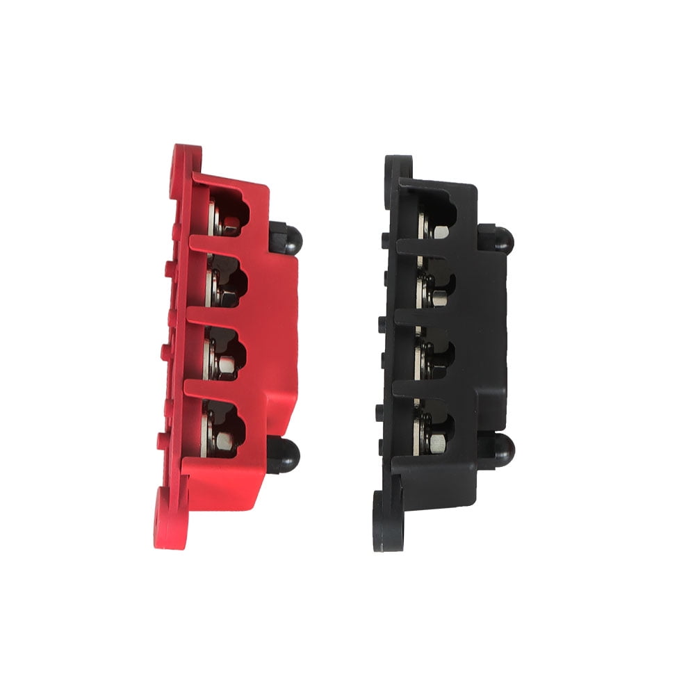 munirater 4 Post Busbar Bus Bar Power Distribution 12V 250A 5/16" Red ...
