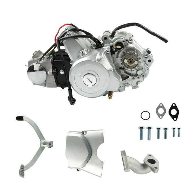 munirater 4 Stroke 125cc ATV Engine Motor 3-Speed Semi Auto w/Reverse For ATV Quad Go Kart ...