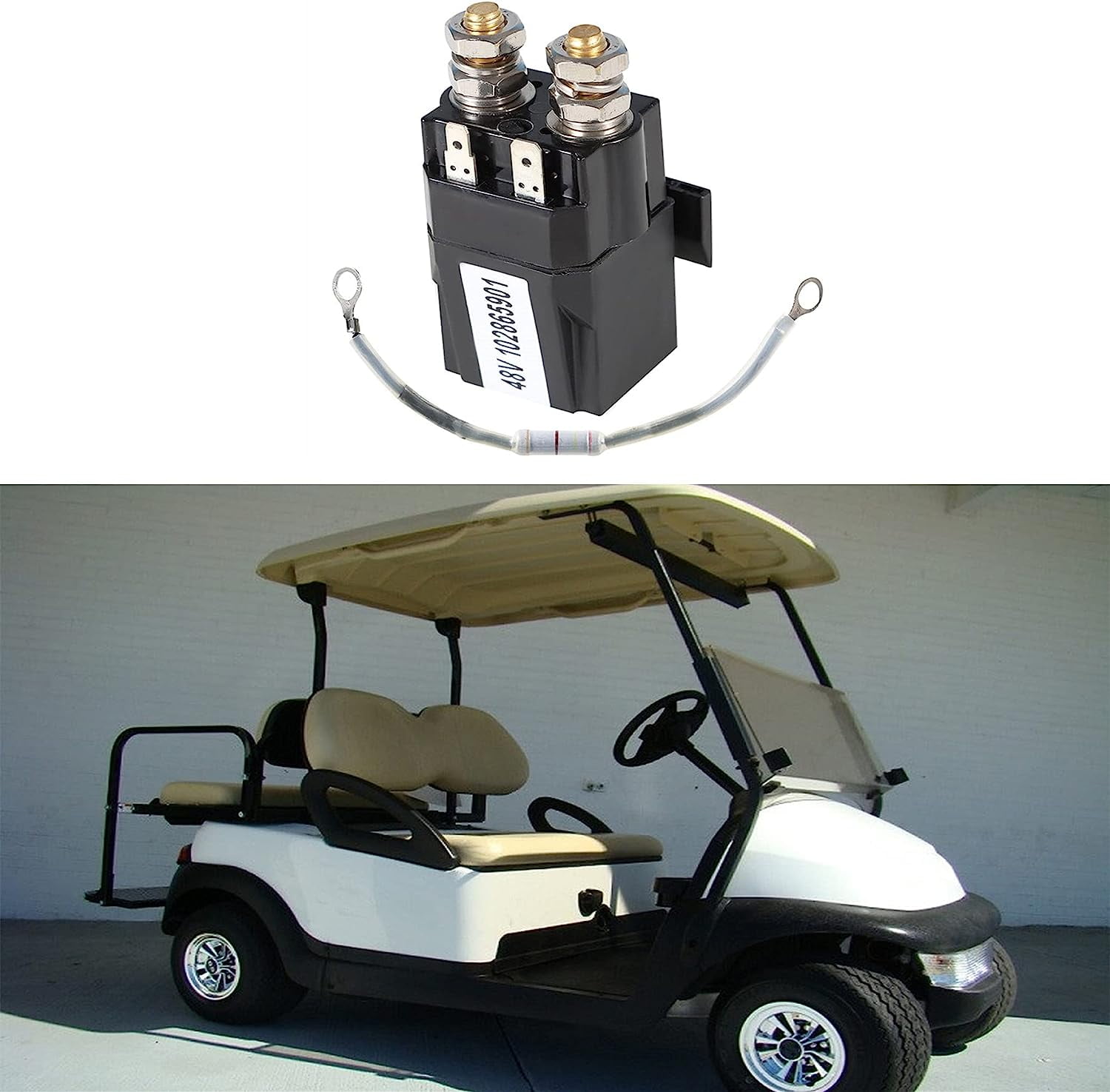 munirater 48 Volt Solenoid and Resistor Assembly Replacement for Club ...