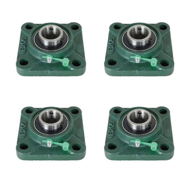 munirater 4Pcs UCF205-16 Pillow Block Bearings 1 Inch Bore Square ...