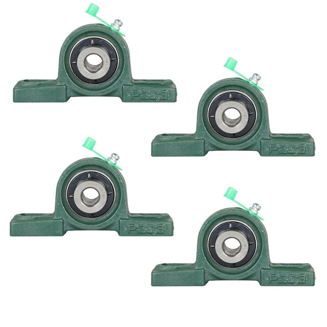munirater 4Pcs UCP201-8 Pillow Block Bearings 1/2 Inch Bore Mounted Pillow Block Bearings 2 Bolt ...