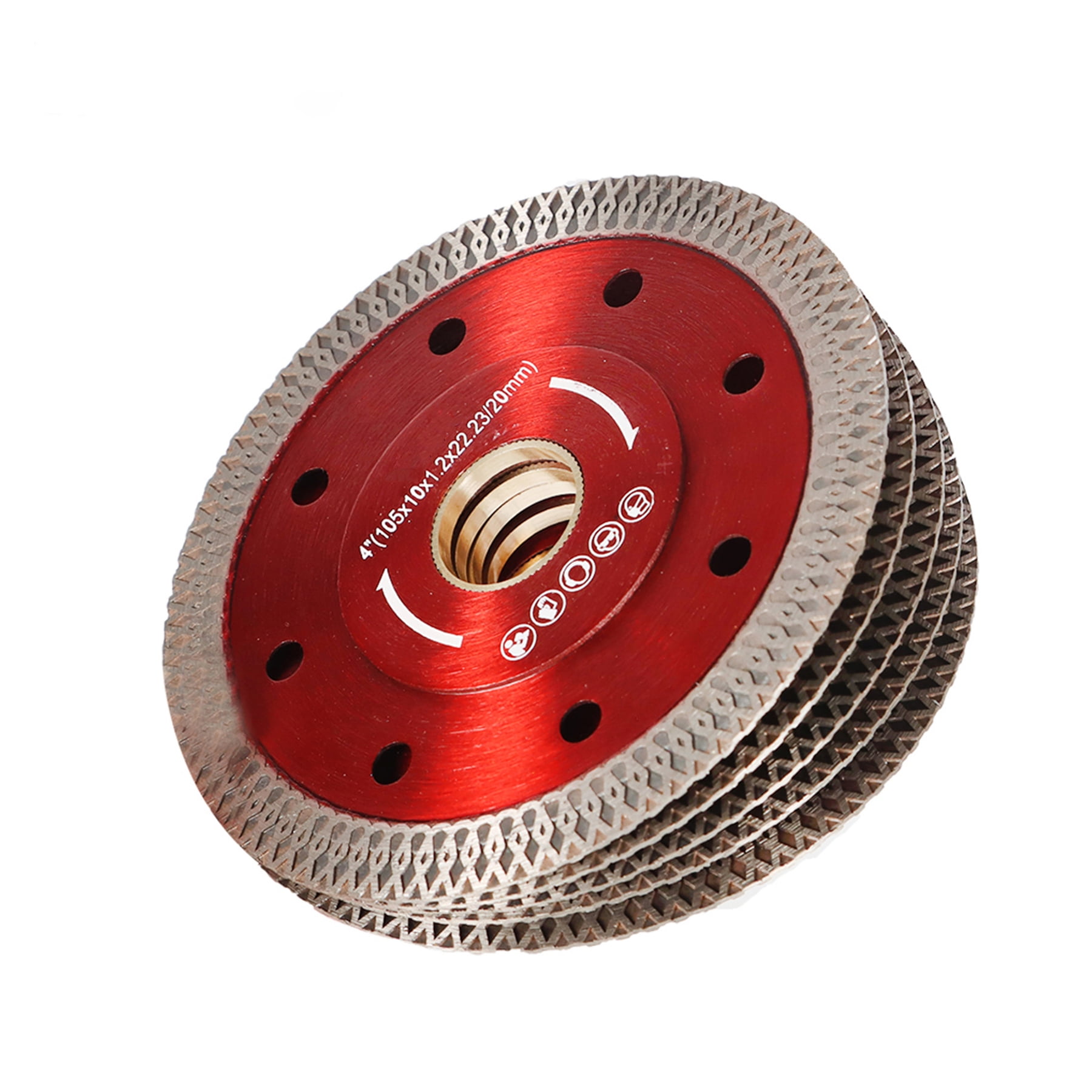 munirater 5Pcs 4 Inch Diamond Porcelain Saw Blades Ceramic Cutting Disc ...