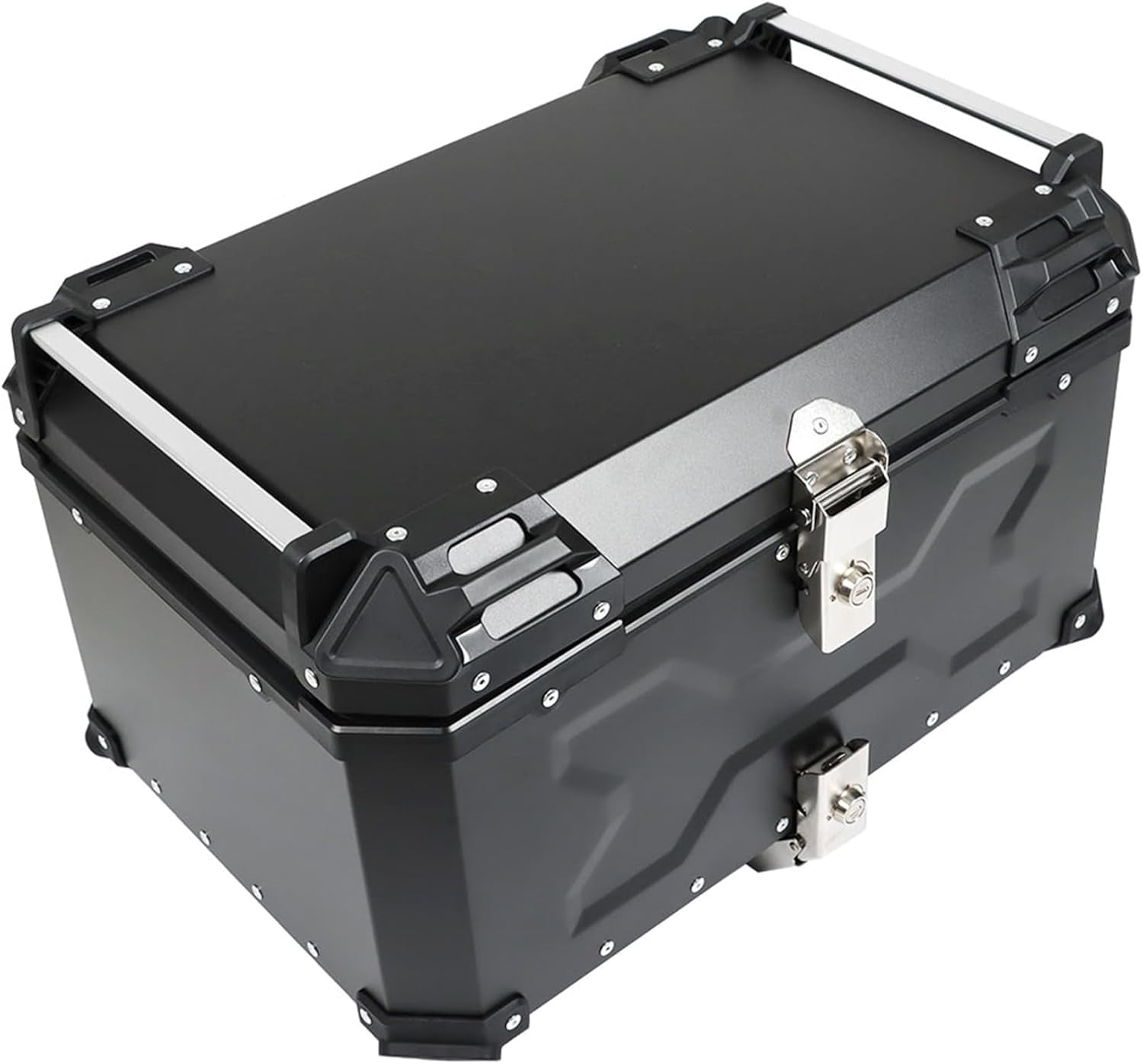munirater 65L-X Black Motorcycle Trunk Tour Tail Box, Motorcycle Top ...