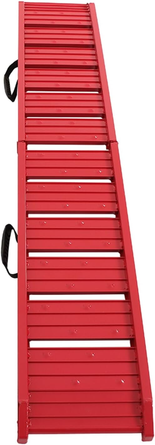 munirater 6FT 72in × 11.6in Foldable Loading Ramp 550LBS Capacity for ...