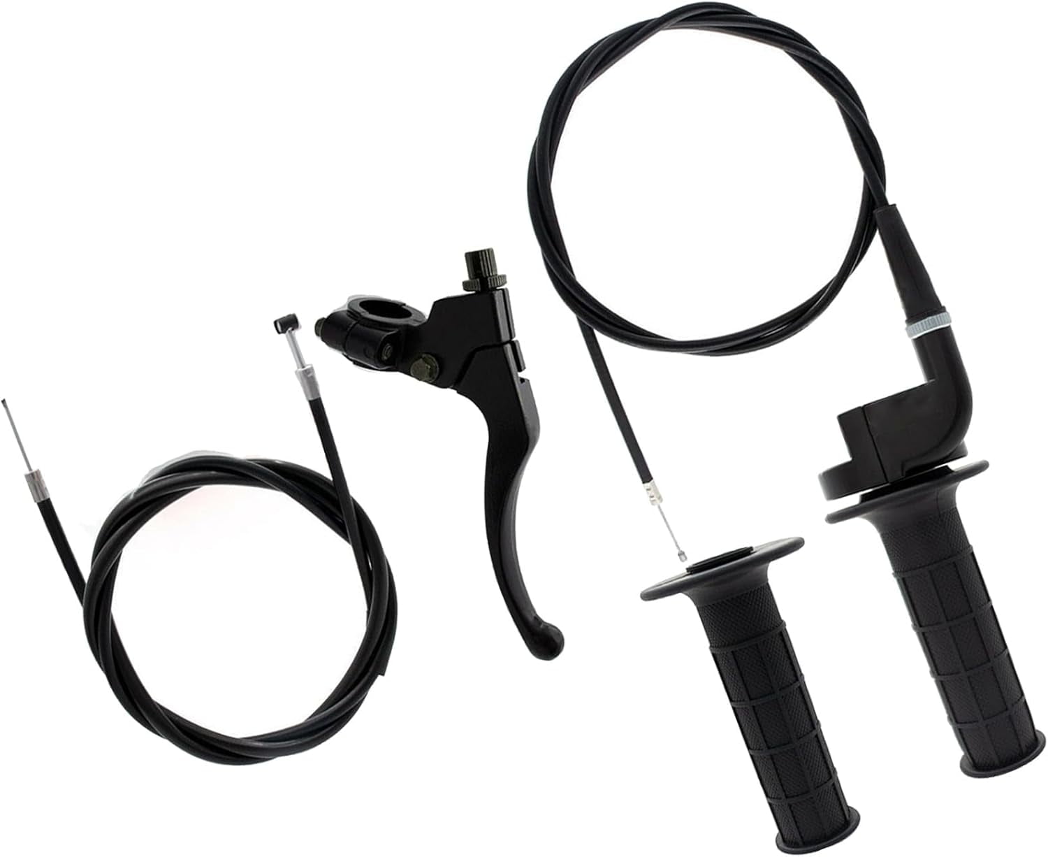 munirater 7/8 inch 22mm Twist Throttle Accelerator Handle Grips and Cable Set Replacement for ...