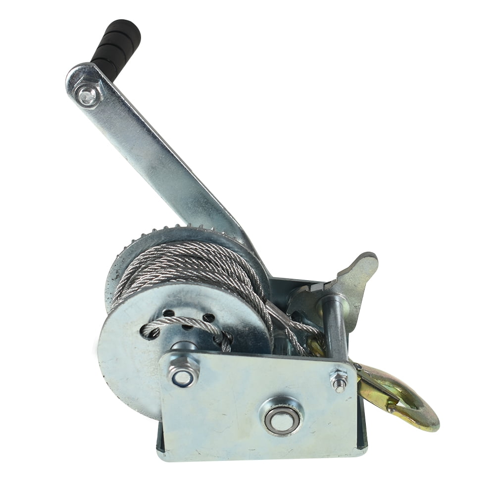 munirater 800 lbs Hand Crank Winch with Brake Come-Along Heavy Duty ...