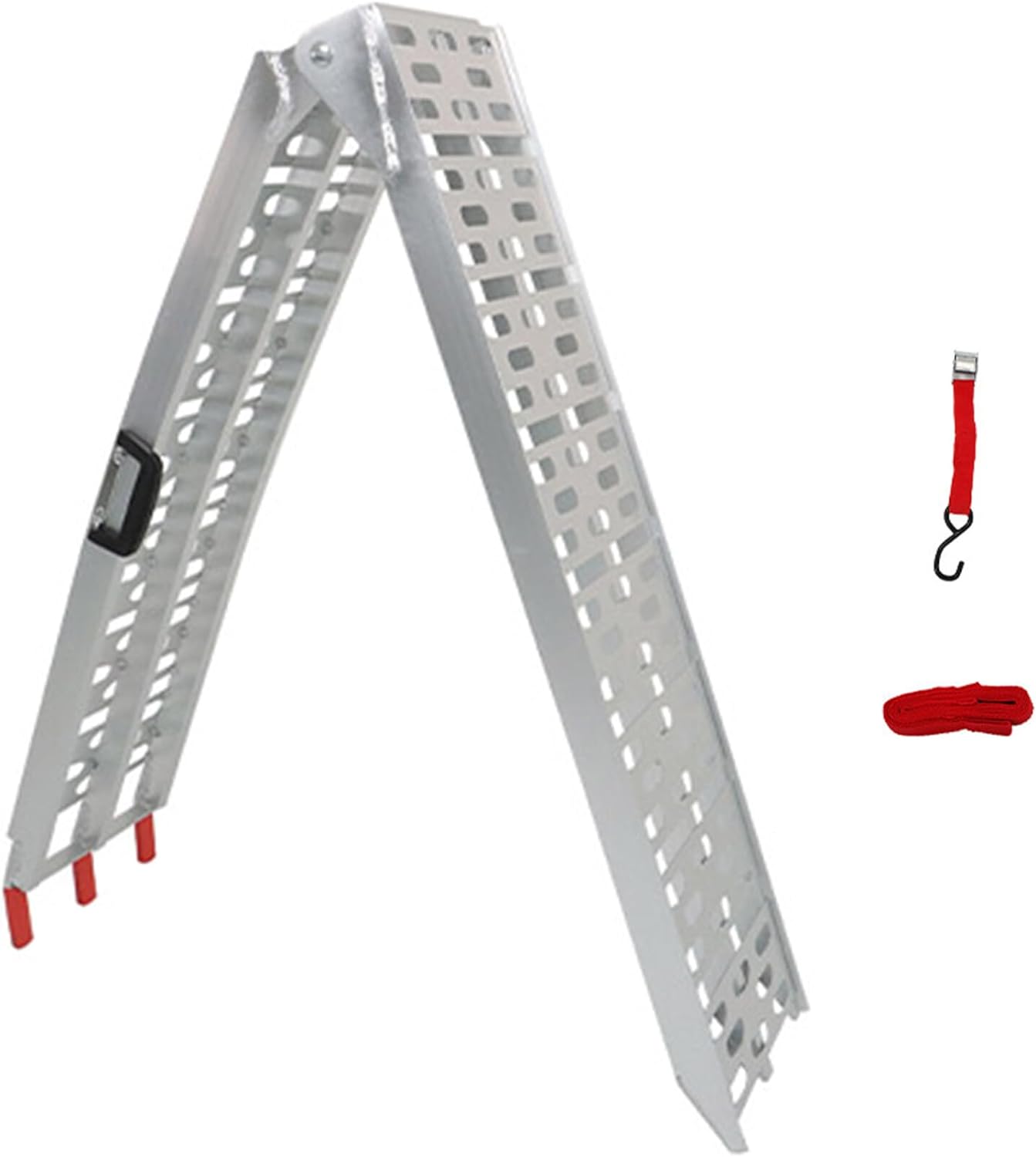 munirater Aluminum Foldable Wide Pickup Trailer Loading Ramps with ...