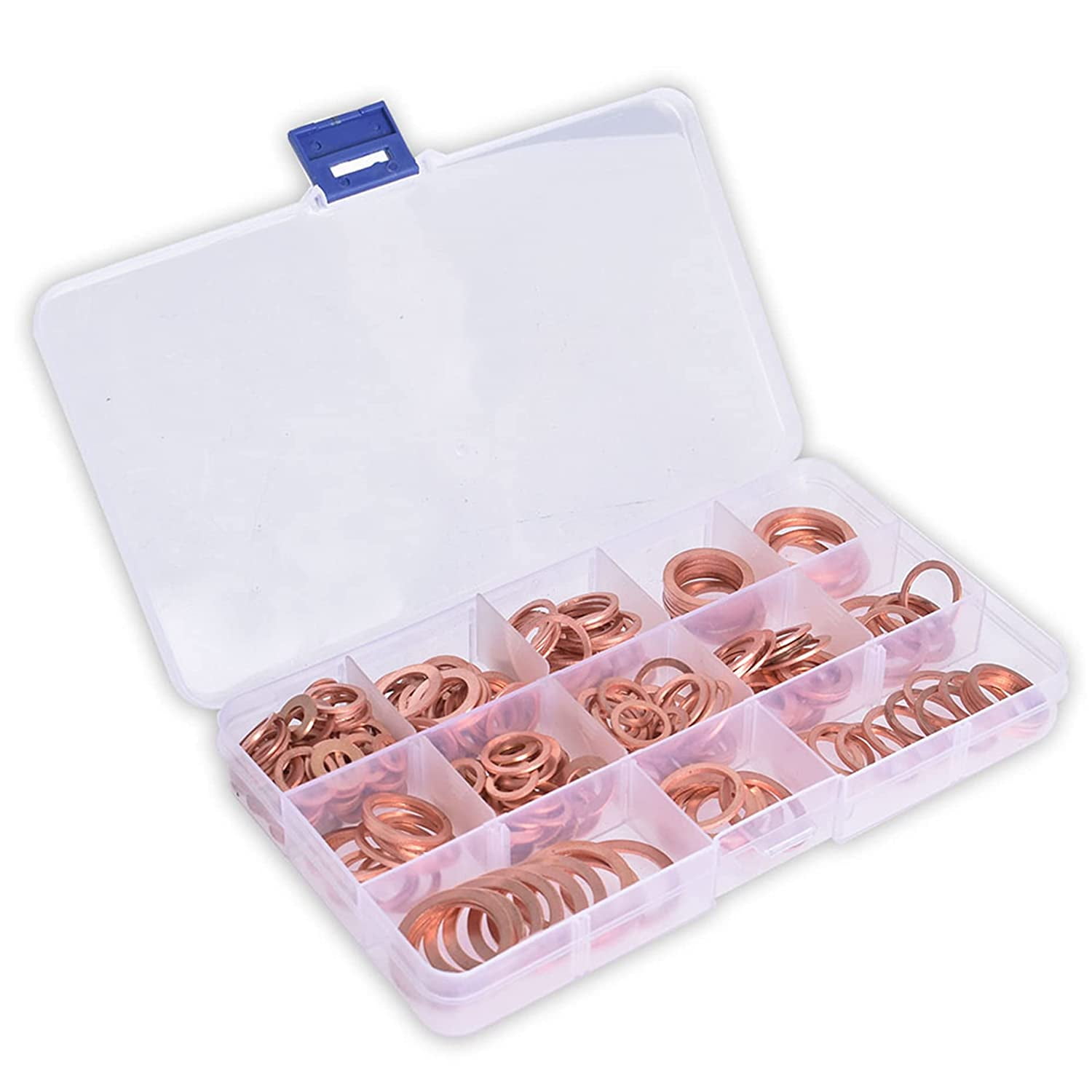 munirater Copper Sealing Washers 280PCS 12 Size Copper Crush Washers ...