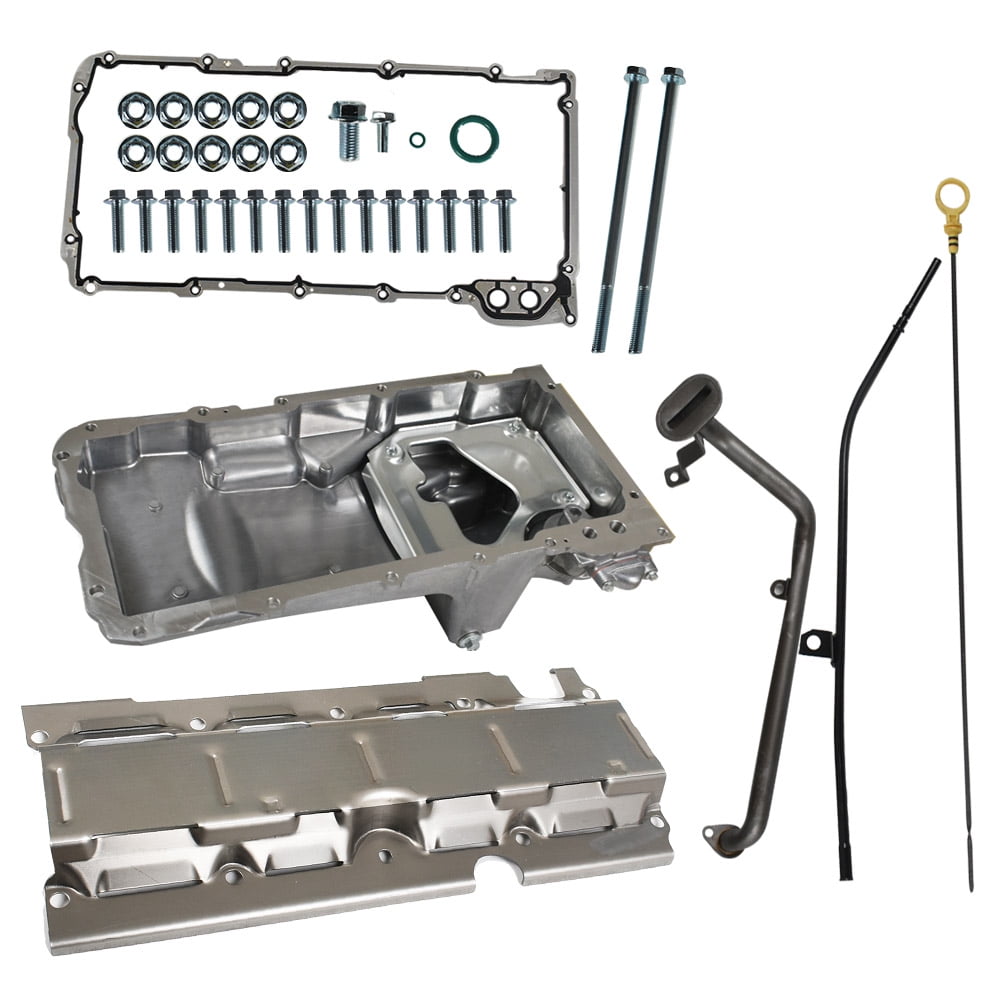 munirater Engine Aluminum Oil Pan Kit Replacement for LS1 LS3 LSA LSX ...