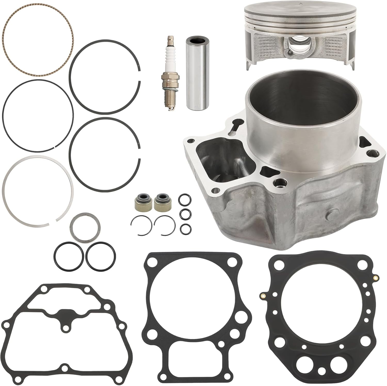munirater Engine Cylinder Piston Top End Rebuild Kit Replacement for ...