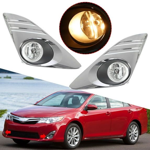 munirater Fog Light Front Bumper Lamps w/Harness For 2012-2014 Toyota ...