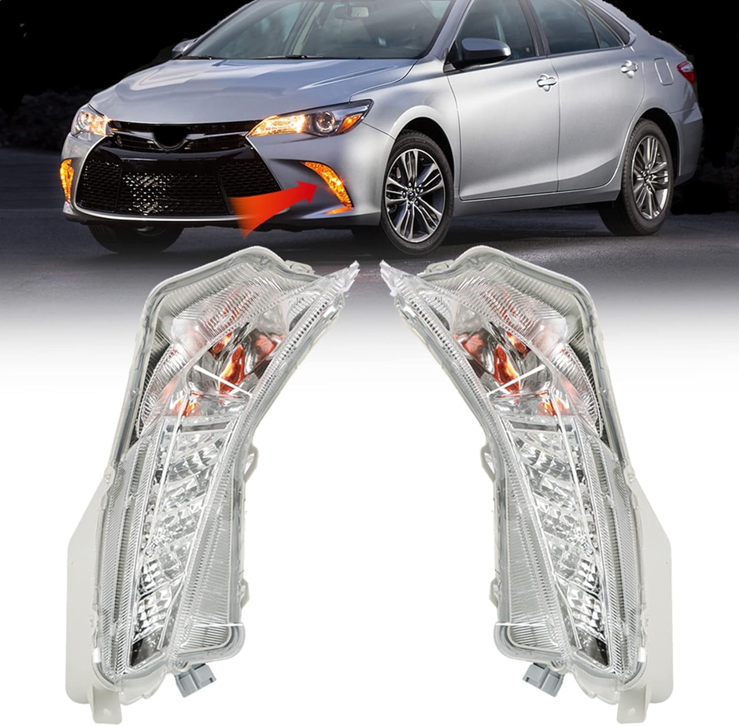 munirater Fog Lights Assembly Replacement for 2015 2016 2017 Toyota ...