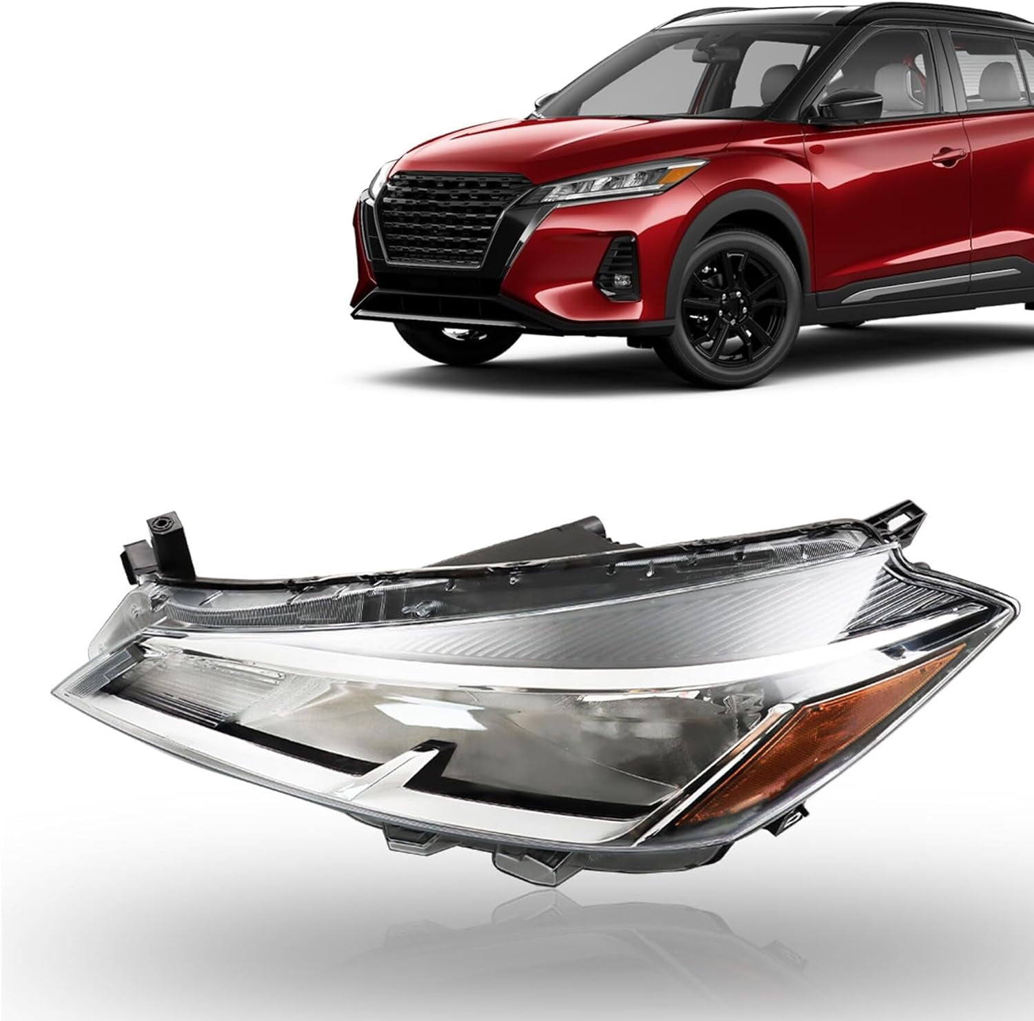 munirater Headlight Assembly Replacement for 2021 2022 2023 Kicks S SV ...