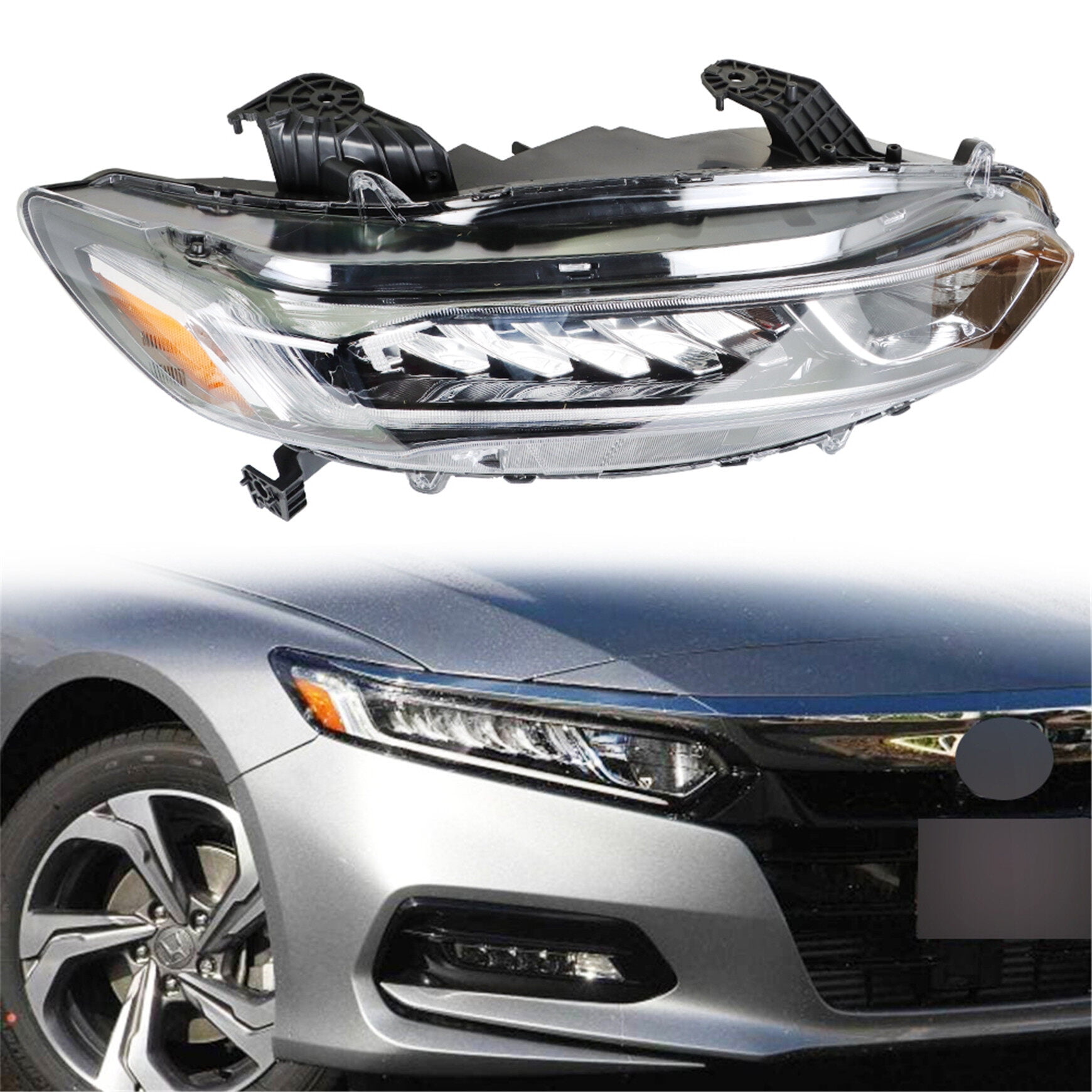 munirater Headlights Assembly Replacement for Honda Accord 2018-2021 ...