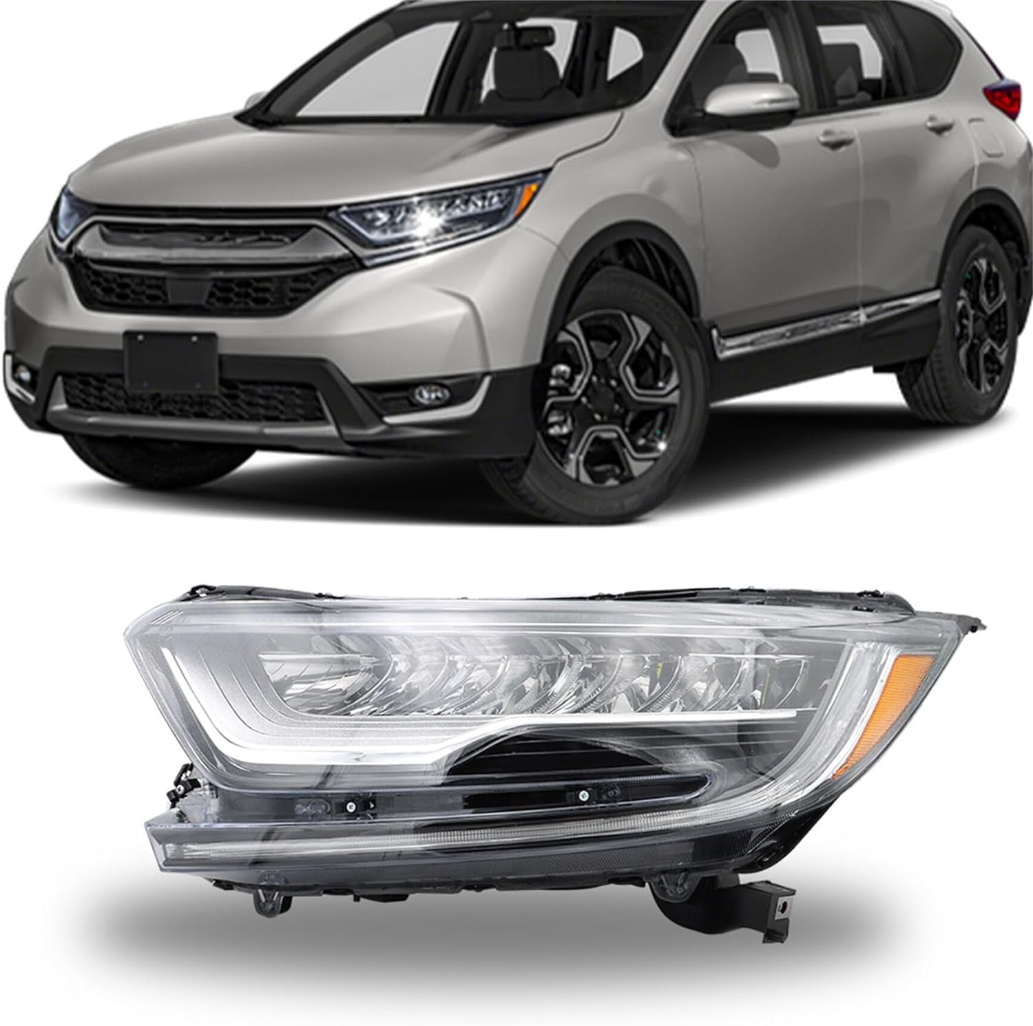 munirater Headlights Assembly Replacement for Honda CR-V 2017-2022 (For ...