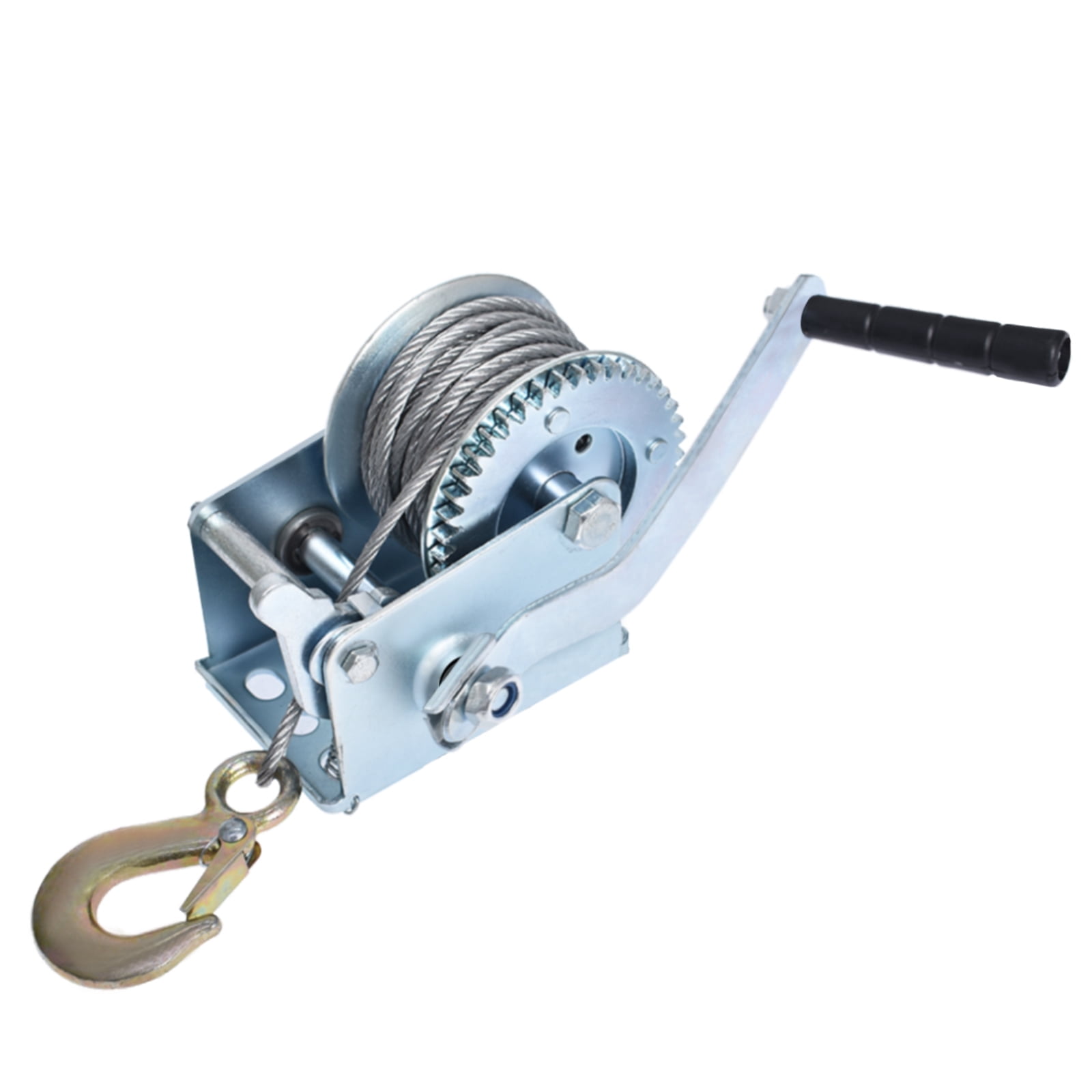 munirater Heavy Duty Hand Winch 600Lbs Two-Way Adjustable Boat Trailer ...