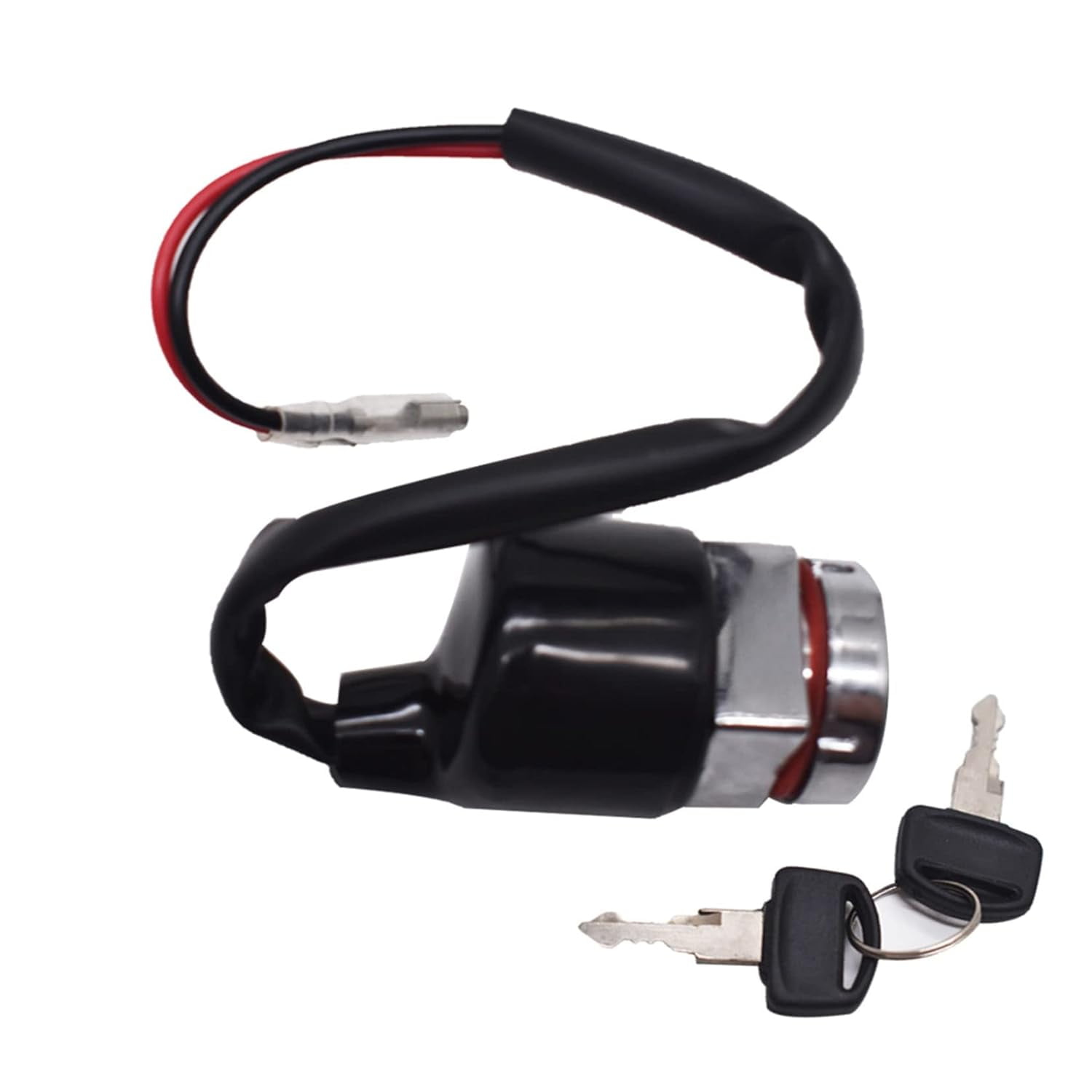 munirater Ignition Switch with Keys, Ignition Key Switch 2 Wires & 2 ...