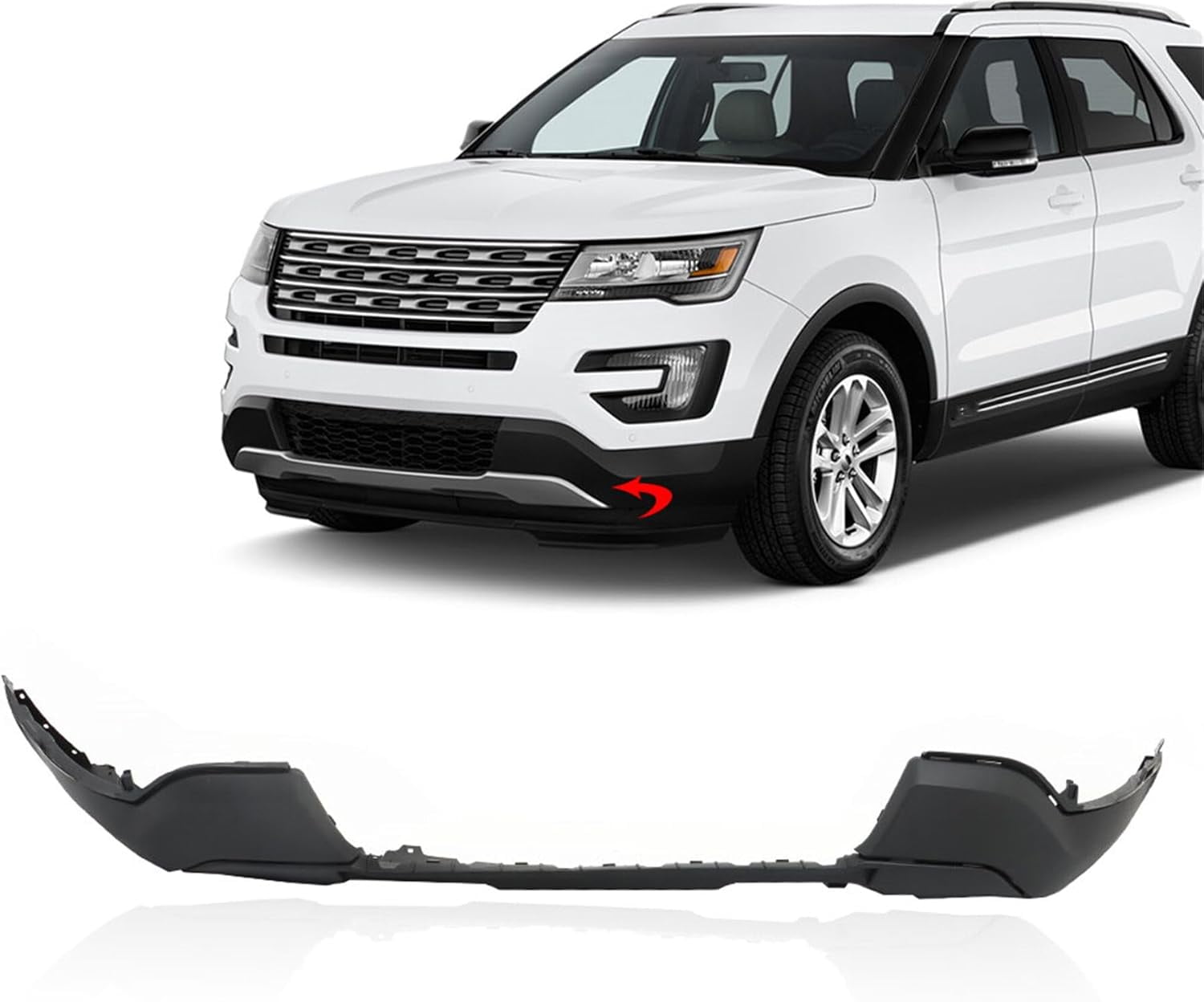 munirater Plastic Front Bumper Valance Lower Replacement for 2016 2017 ...