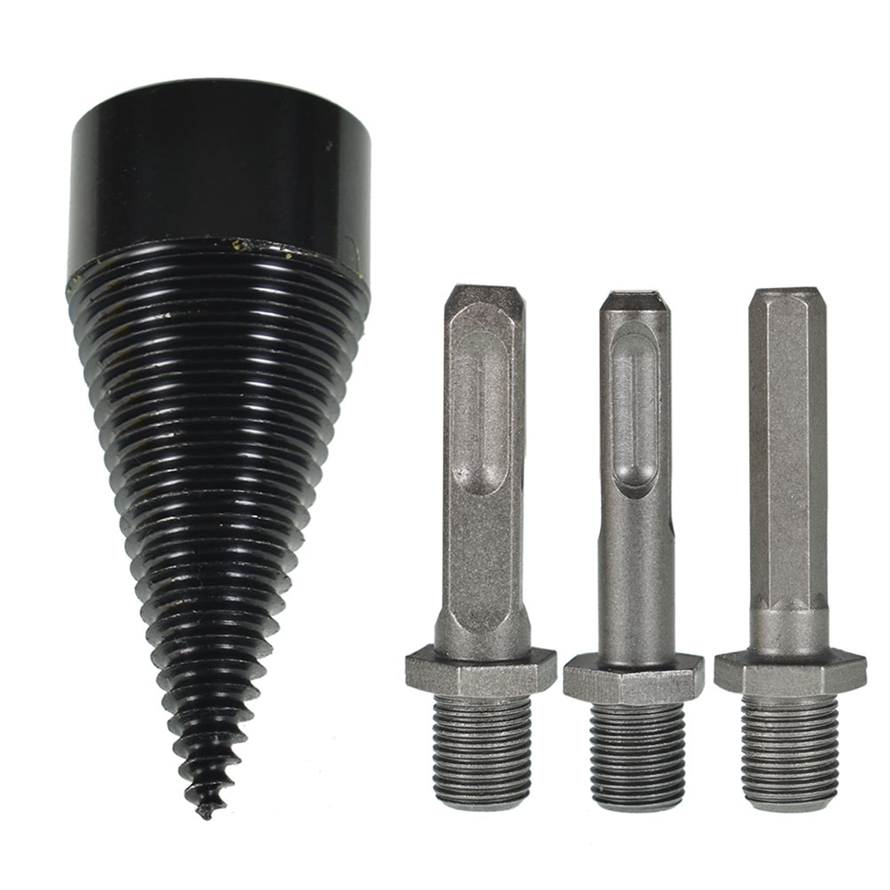 munirater Removable Wood Splitter Firewood Drill Bit, Screw Cone Driver ...
