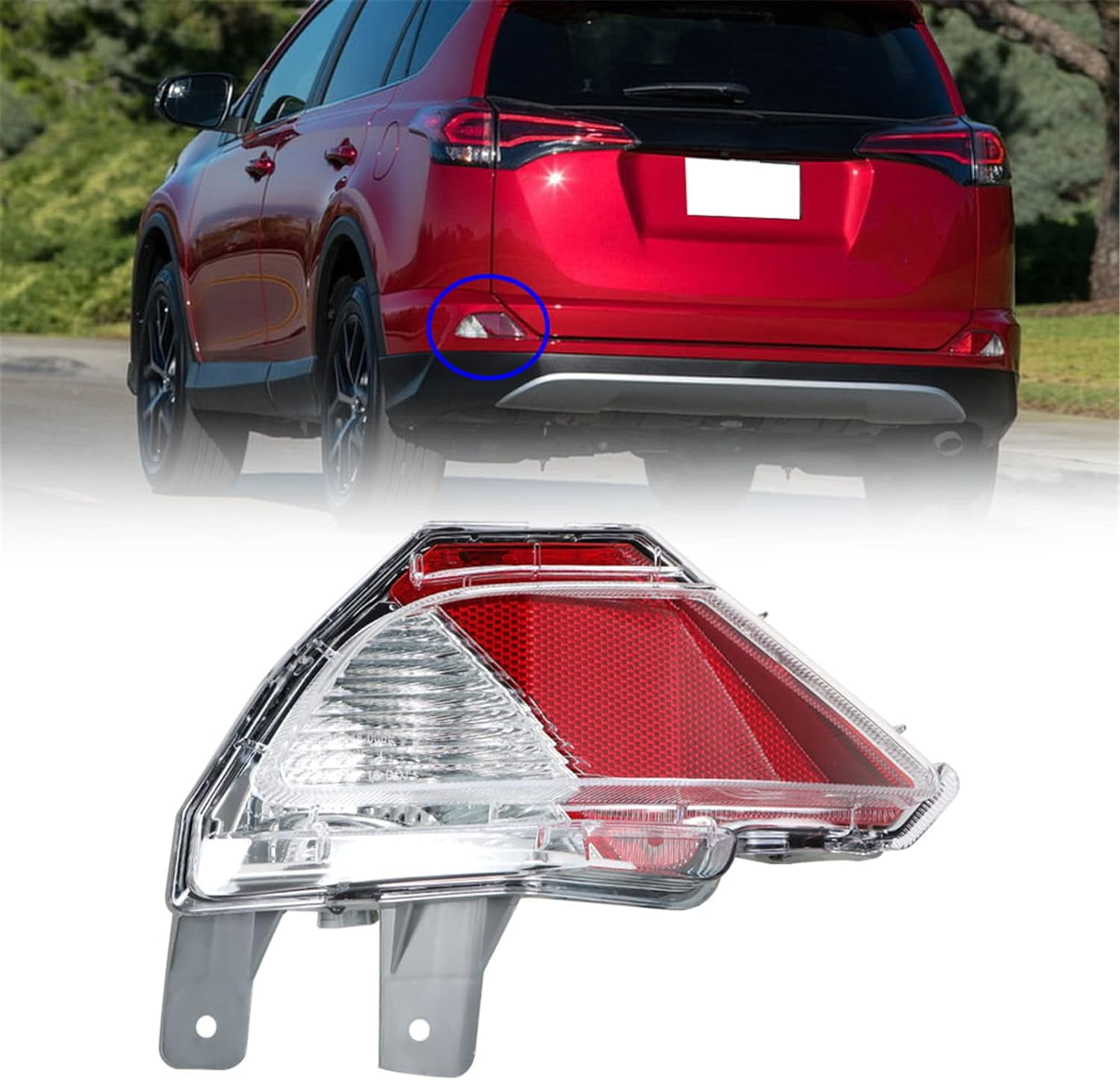 munirater labwork Rear Bumper Reflector Stop Tail Light Brake Lamp ...
