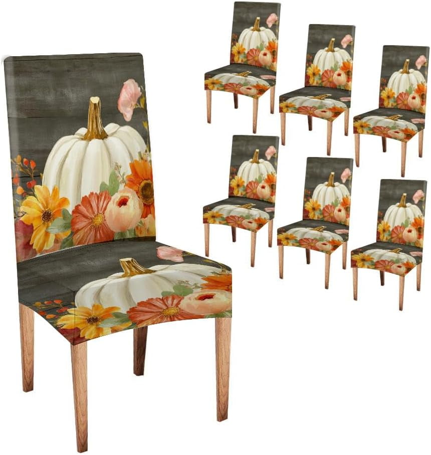 muroi Fall Chair Covers Set of 6 Stretch Parsons Chair Slipcovers ...