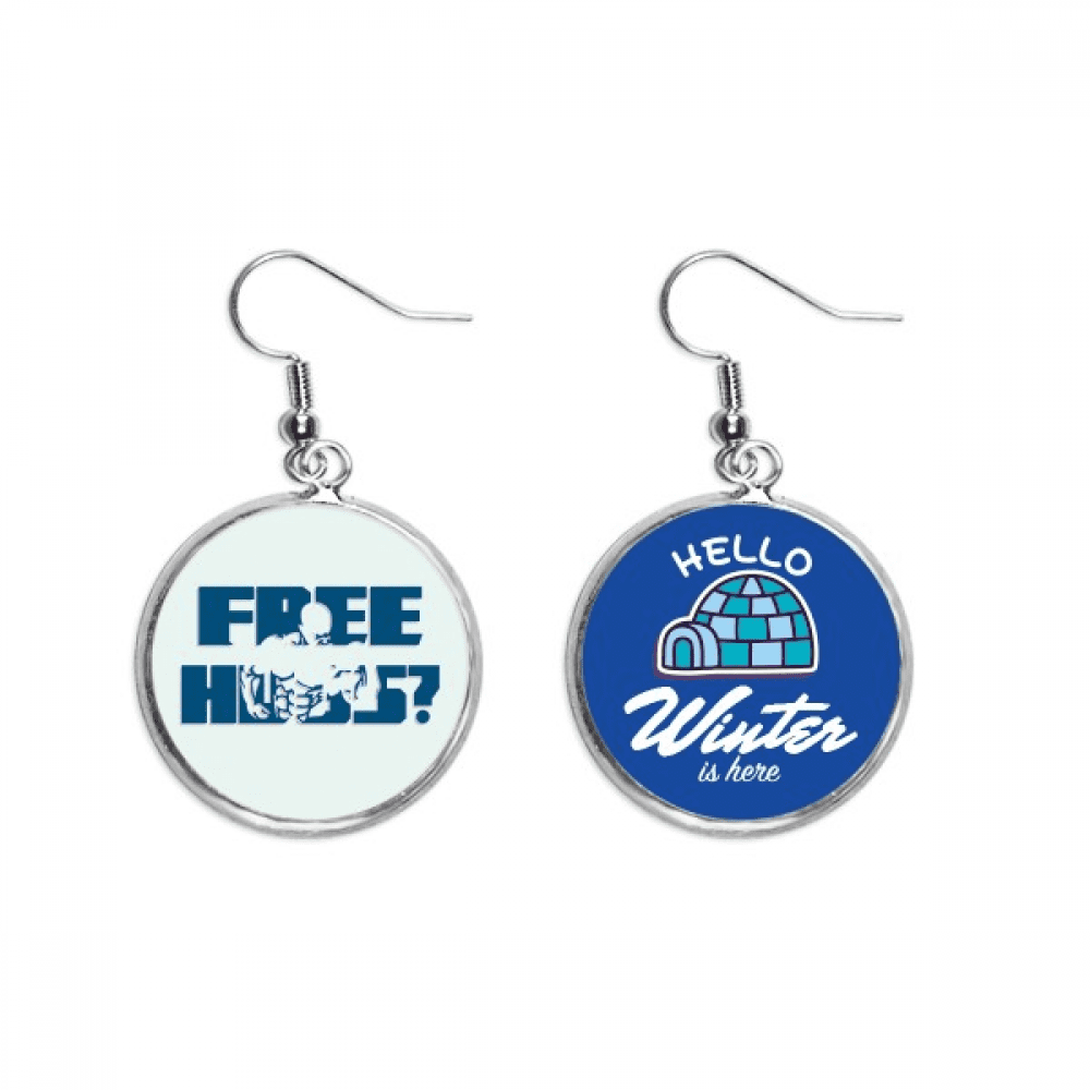 muscle exercise hug art deco fashion dangle drop winter ice earring ...