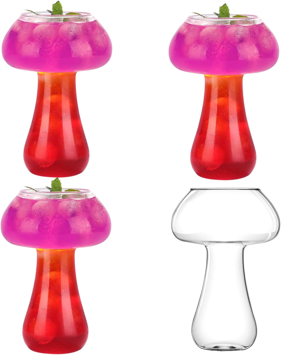 **mushroom glass cups, creative cocktails glasses mushroom cup, wine ...