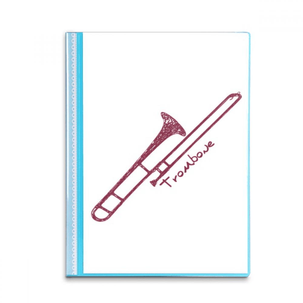 music classical instrument tromb book sheet protectors portfolio binder ...