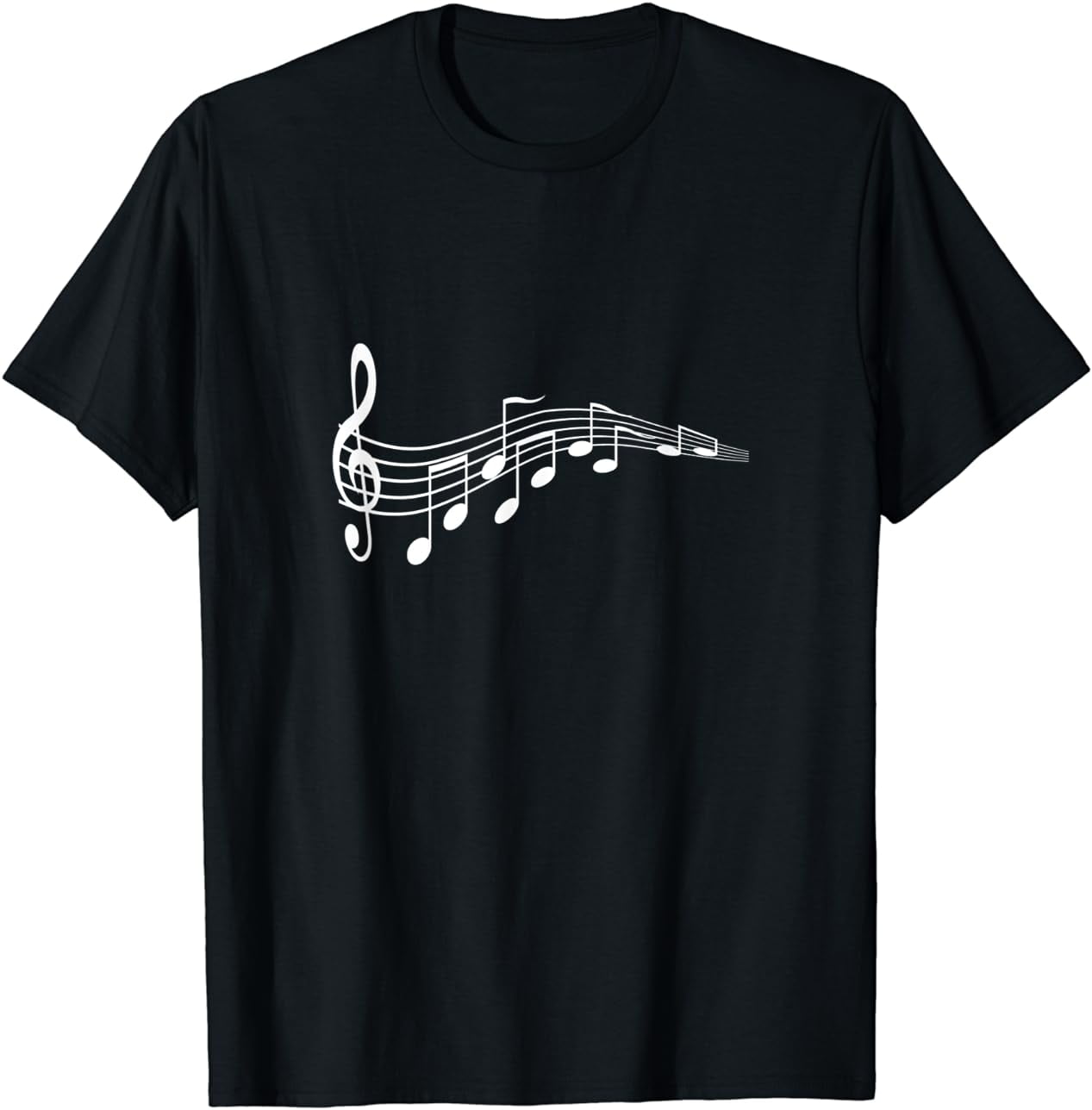 musical notes Music Dad T-shirt text in treble clef t-shirt - Walmart.com