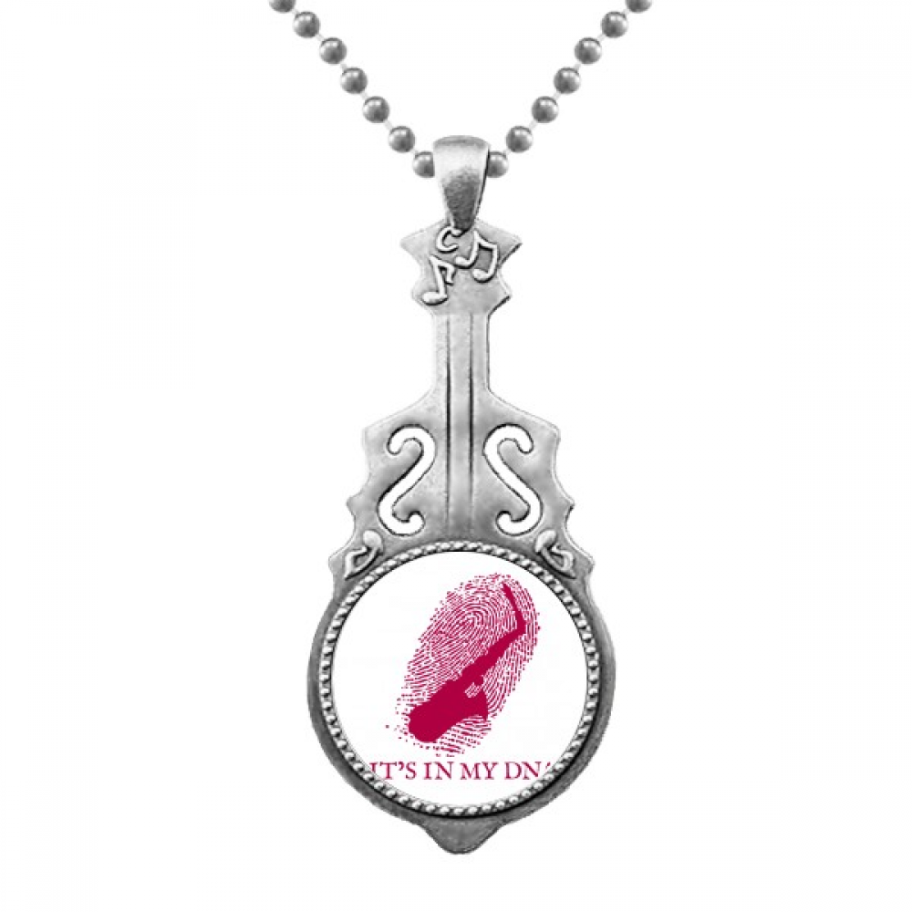 musical saxoph gene fingerprint pendant jewelry music guitar torque ...