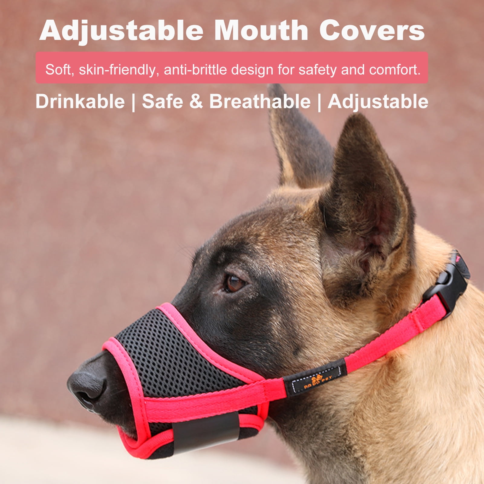 muzzle,Stop Bite Waterproof Stop Mouth Stop Muzzle Breathable ...