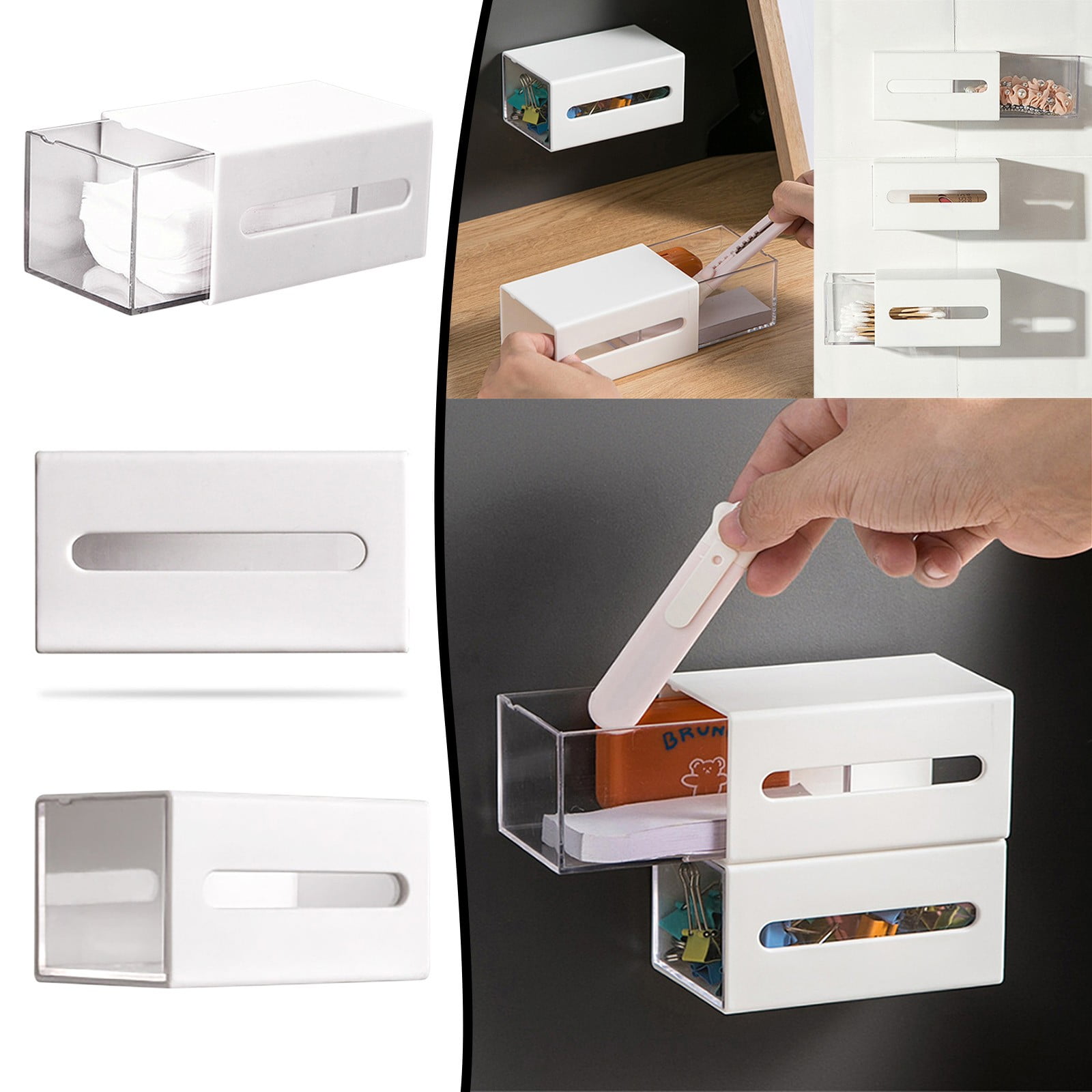 mveomtd Creative Wall Mounted Tissue Box Holder Viscose Bathroom Tissue ...