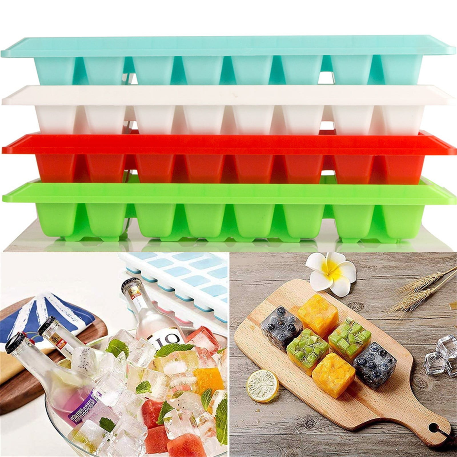 mveomtd DIY Ice Lump Tray Plastic Ice Mould Water Stick Bottle Ice ...